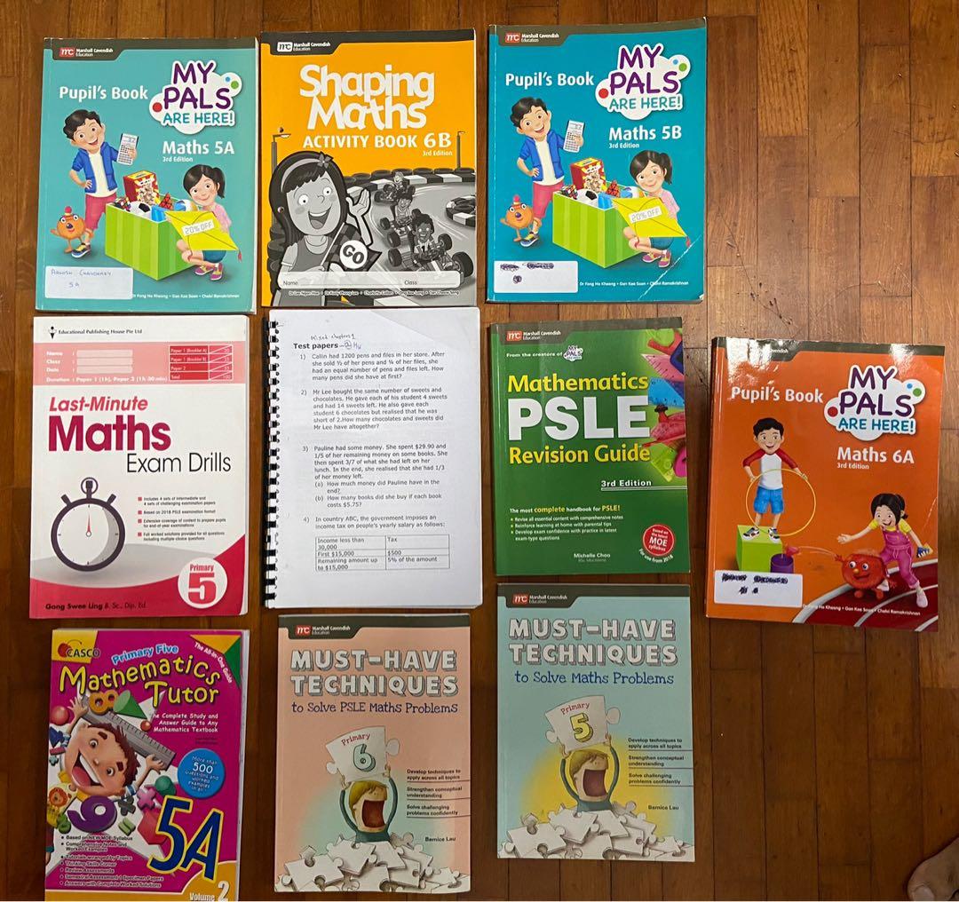 Primary 5 & 6 Maths NEW books (PSLE preparation), Hobbies & Toys, Books ...