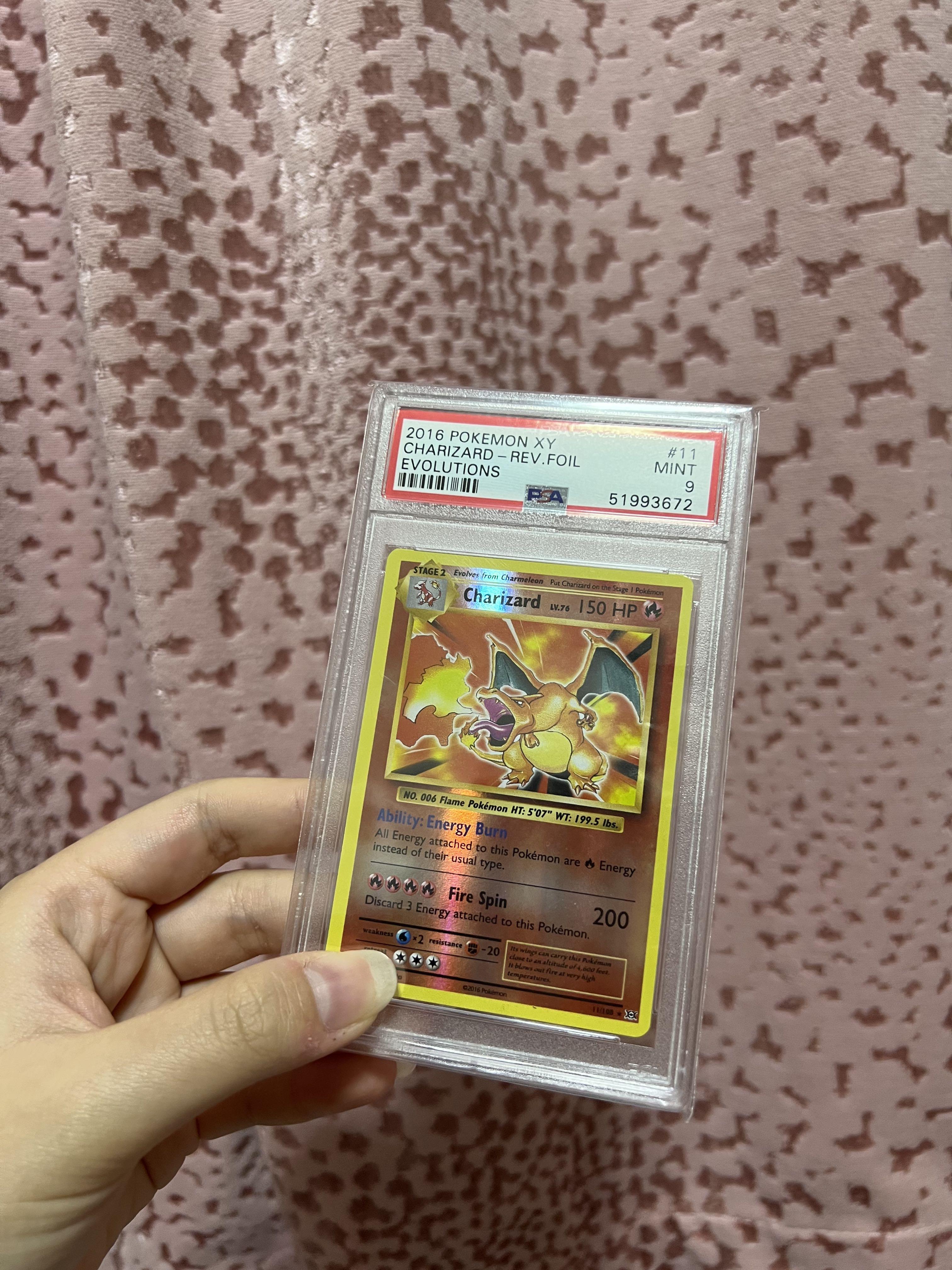 PSA 9 Evolutions Charizard reverse holo PSA slab, Hobbies & Toys ...