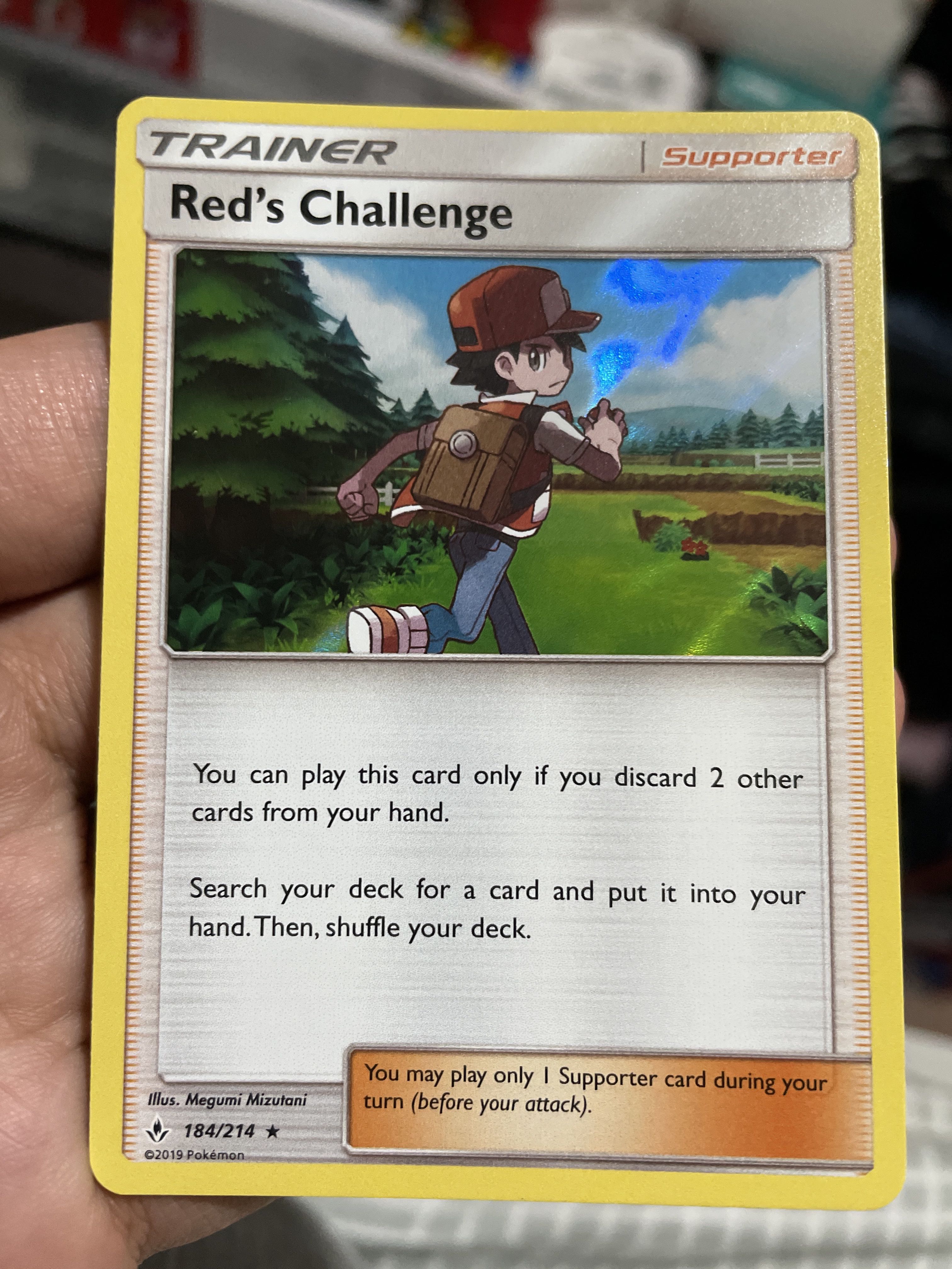 英文PTCG 赤紅的挑戰閃卡（正常卡）Pokemon 寶可夢比卡超卡 Red’s Challenge, 興趣及遊戲, 玩具 & 遊戲類 ...