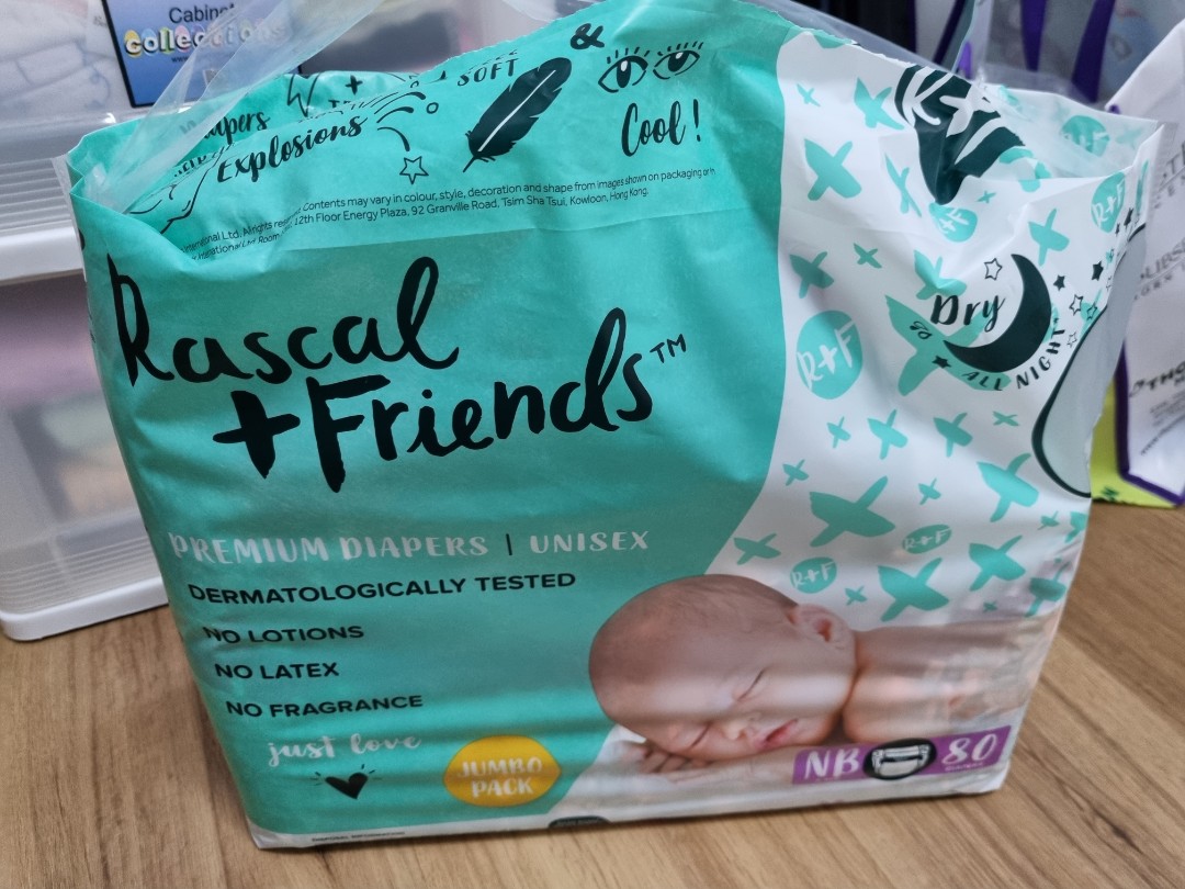 Rascal and friends newborn diapers (about 70pcs left), Babies & Kids ...