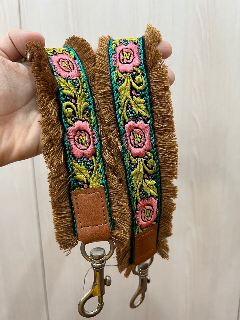 Ruffled Floral Bag Strap Made in the Philippines, Women's Fashion ...