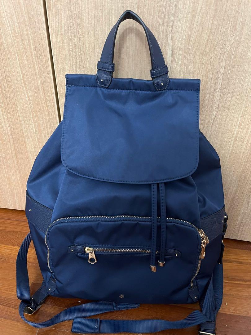 Samsonite Navy blue backpack, Women's Fashion, Bags & Wallets ...