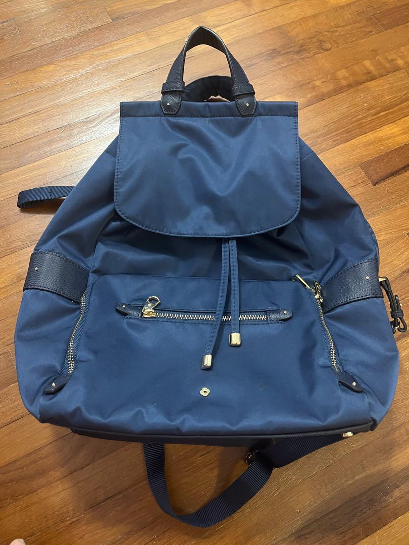 Samsonite Navy blue backpack, Women's Fashion, Bags & Wallets ...