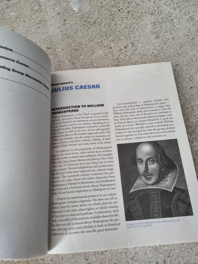 Shakespeare's Julius Caesar guidebook, Hobbies & Toys, Books ...