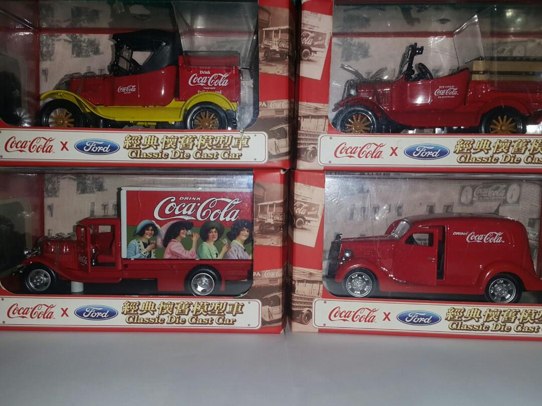 Shell 獨家換購 Coca Cola 經典懷舊模型車（ 一套四車）, 興趣及遊戲, 玩具 & 遊戲類 - Carousell