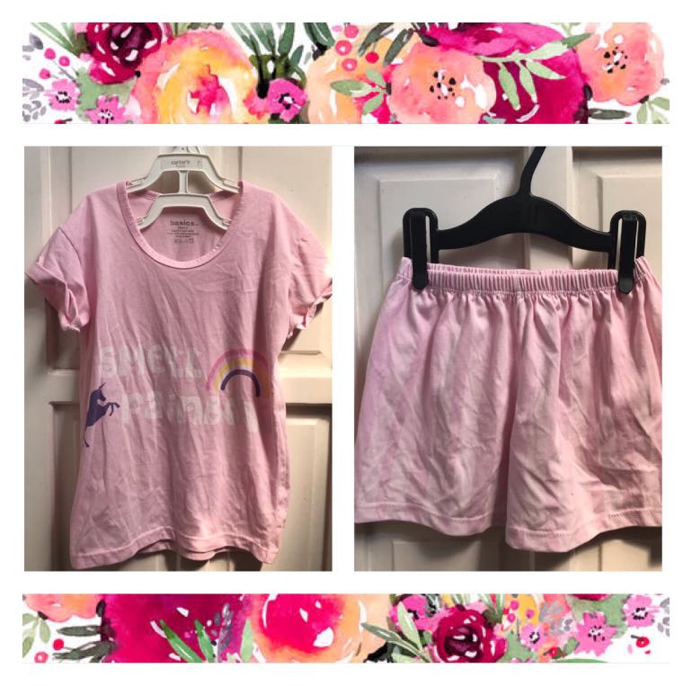 SM basics 4-5yo pambahay terno pajama pjs pj sleep wear sleepwear ...
