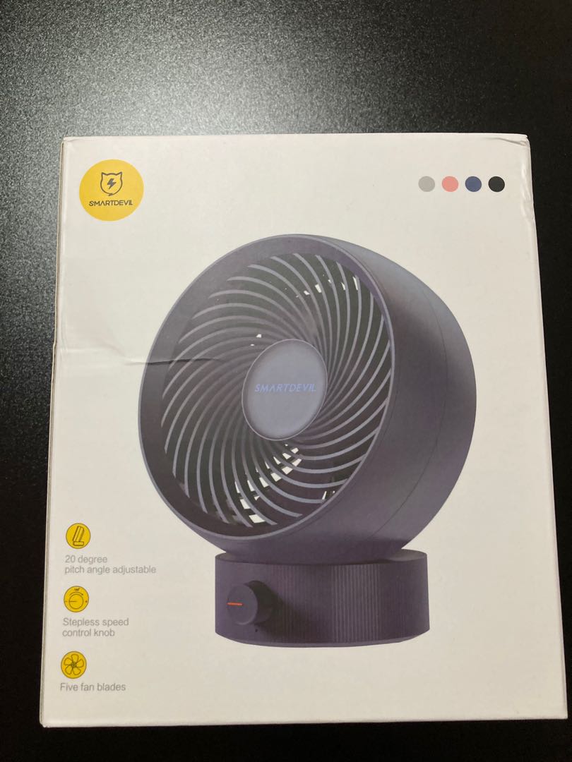 SmartDevil USB Desktop Fan (Blue), Furniture & Home Living, Lighting ...