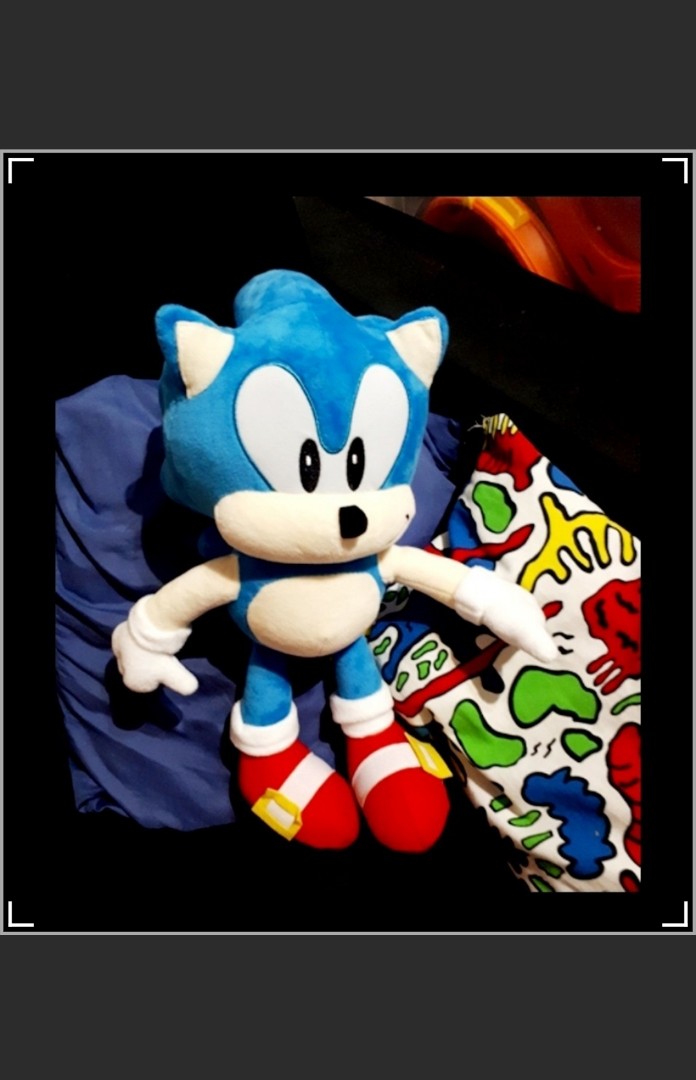 Sonic Soft Toy 40 cm, Hobbies & Toys, Toys & Games on Carousell