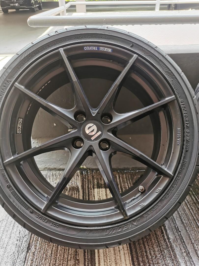Original Sparco Rim 17" (4x100) pcd 4 x 100 on Mini Cooper, Car ...
