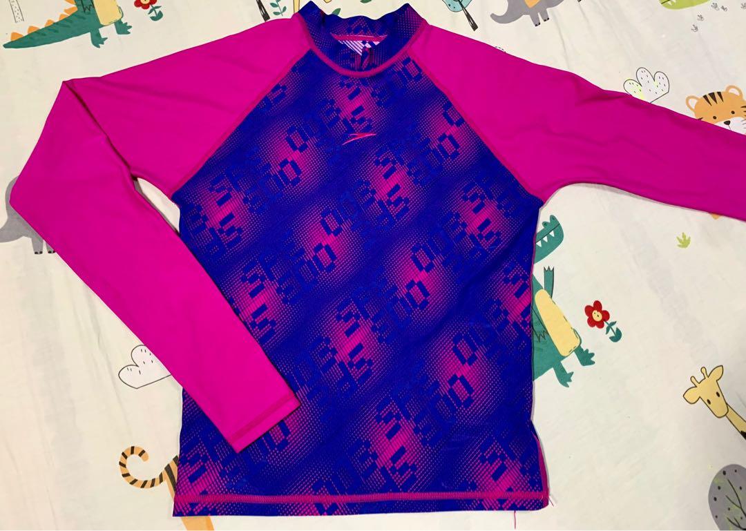 Speedo Rash Guard (Authentic), Women's Fashion, Swimwear, Rash guard on ...