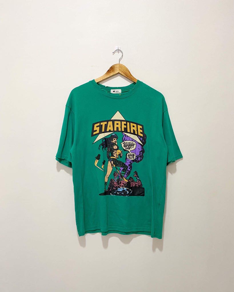 Starfire Comic Tee, Men's Fashion, Tops & Sets, Tshirts & Polo Shirts ...