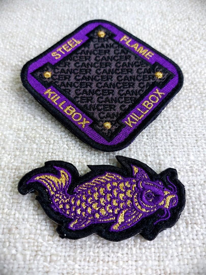 Steel Flame "Killbox" Royal Purple Patch SET, Everything Else on Carousell