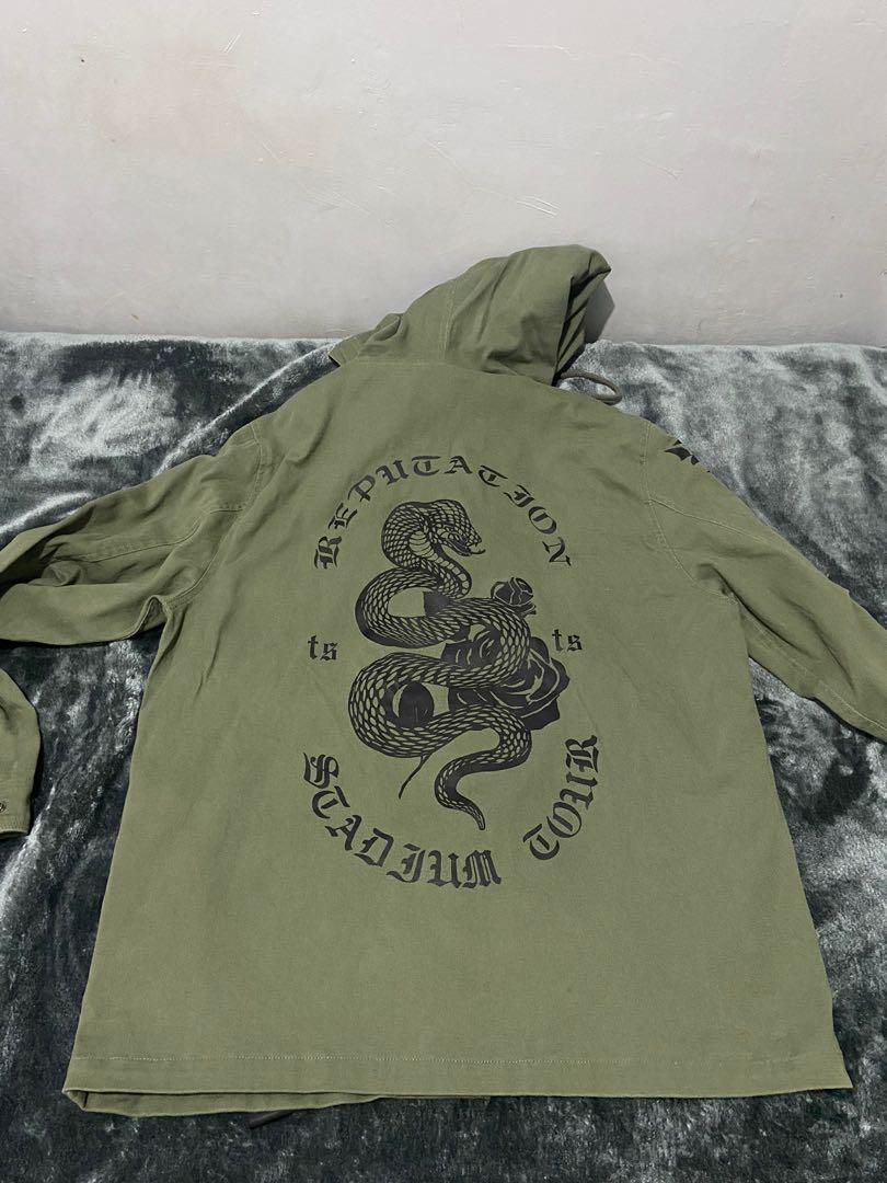 Taylor Swift Reputation Olive Green Jacket, Women's Fashion, Coats ...