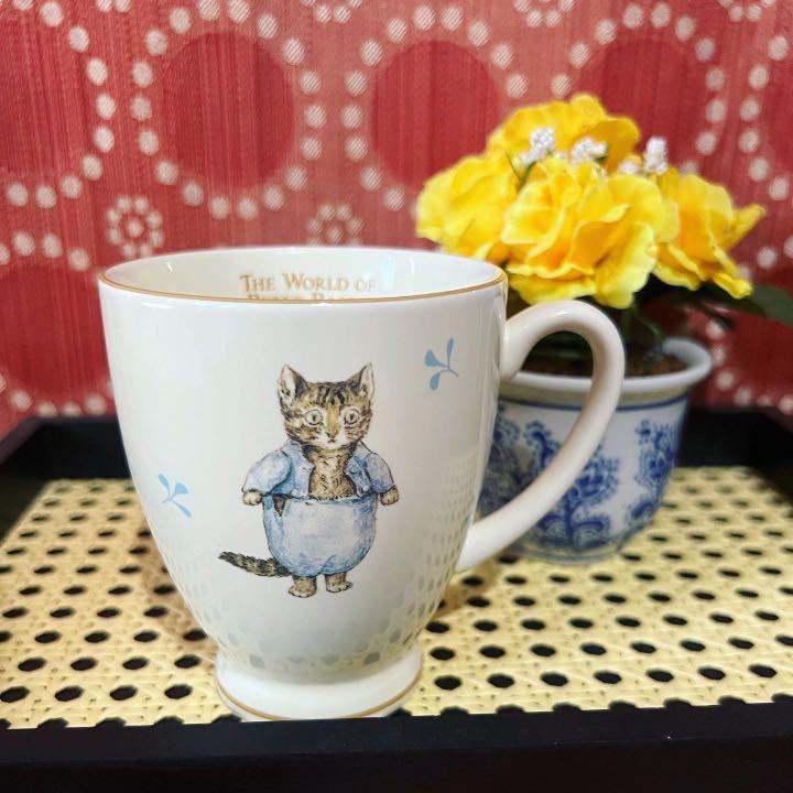 THE WORLD OF PETER RABBIT CERAMIC CUP WITH WOODEN CHEST #SB1J13 ...