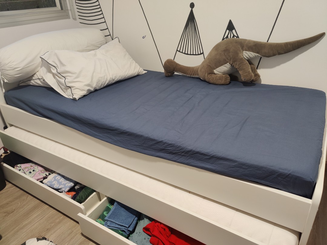 To bless : SINGLE BED FRAME ONLY, Furniture & Home Living, Furniture ...