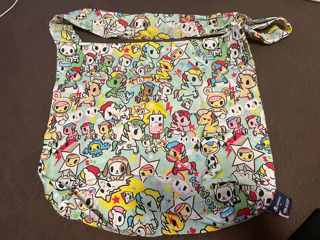 Tokidoki x Bebe au lait unikiki tote bag, Babies & Kids, Going Out ...
