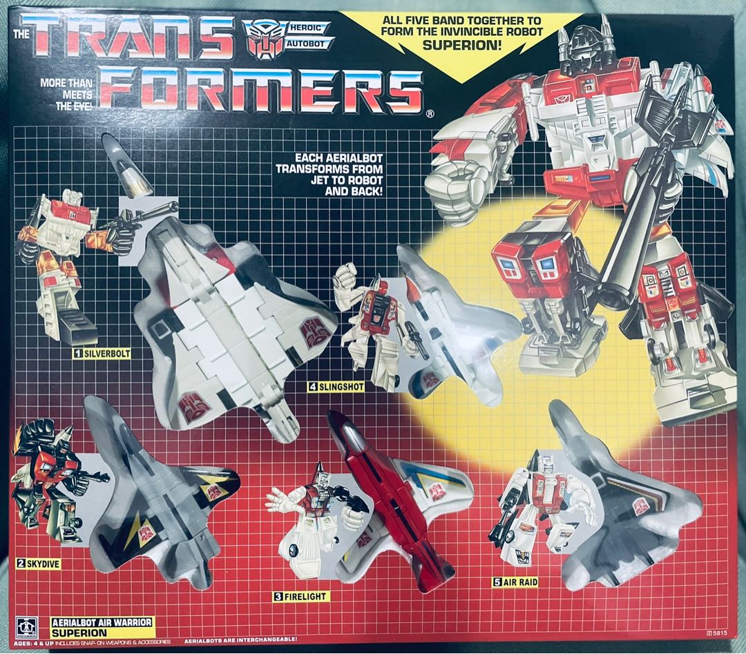 Transformers G1 Superion/Aerialbots Giftset KO on Carousell