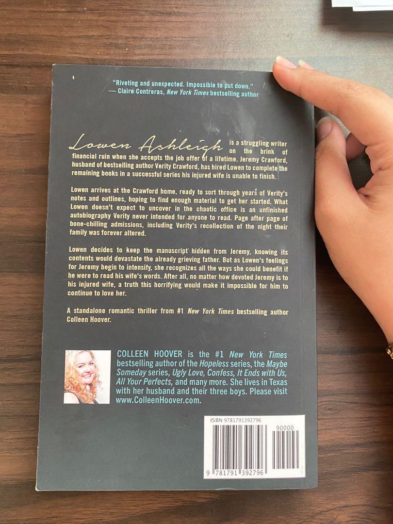 VERITY by CoHo, Hobbies & Toys, Books & Magazines, Fiction & Non ...