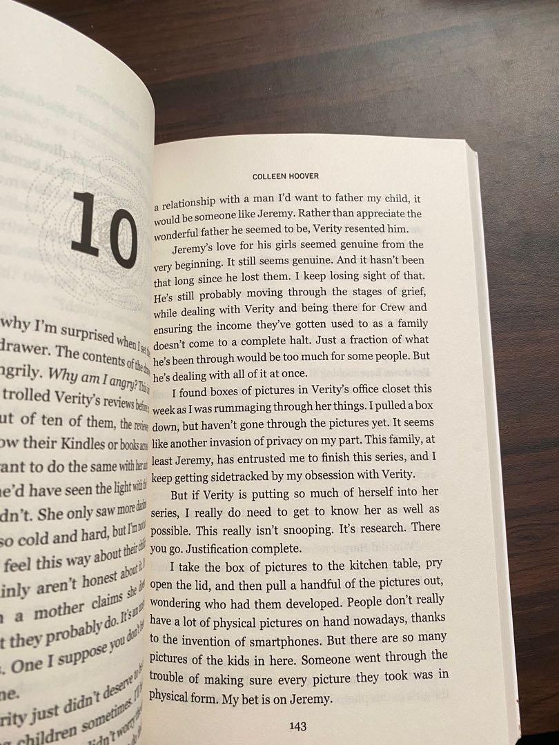 VERITY by CoHo, Hobbies & Toys, Books & Magazines, Fiction & Non ...