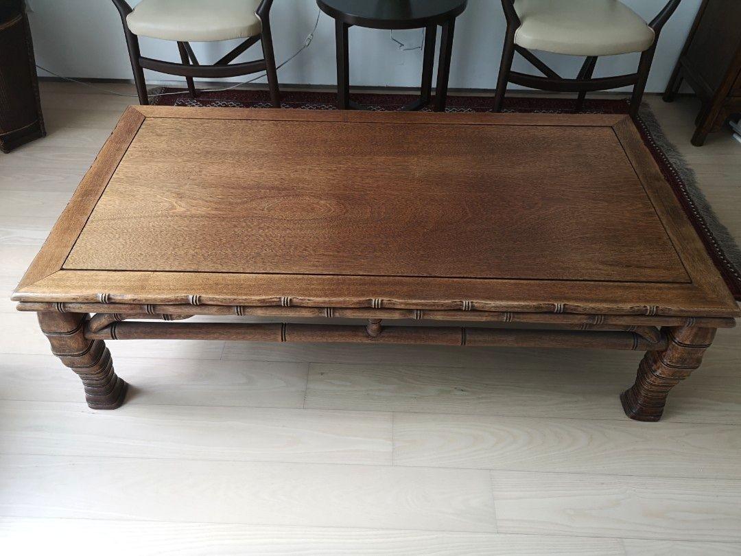 Vintage Merbau wood coffee table, Furniture & Home Living, Furniture on ...