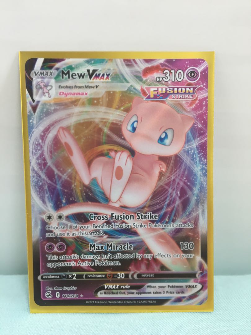 VMAX Mew Ultra rare Pokemon TCG card, Hobbies & Toys, Toys & Games on ...
