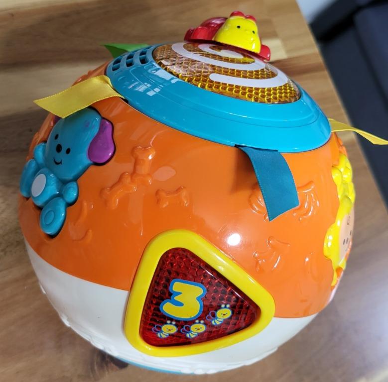 VTech Move and Crawl Ball, Orange, Babies & Kids, Infant Playtime on ...
