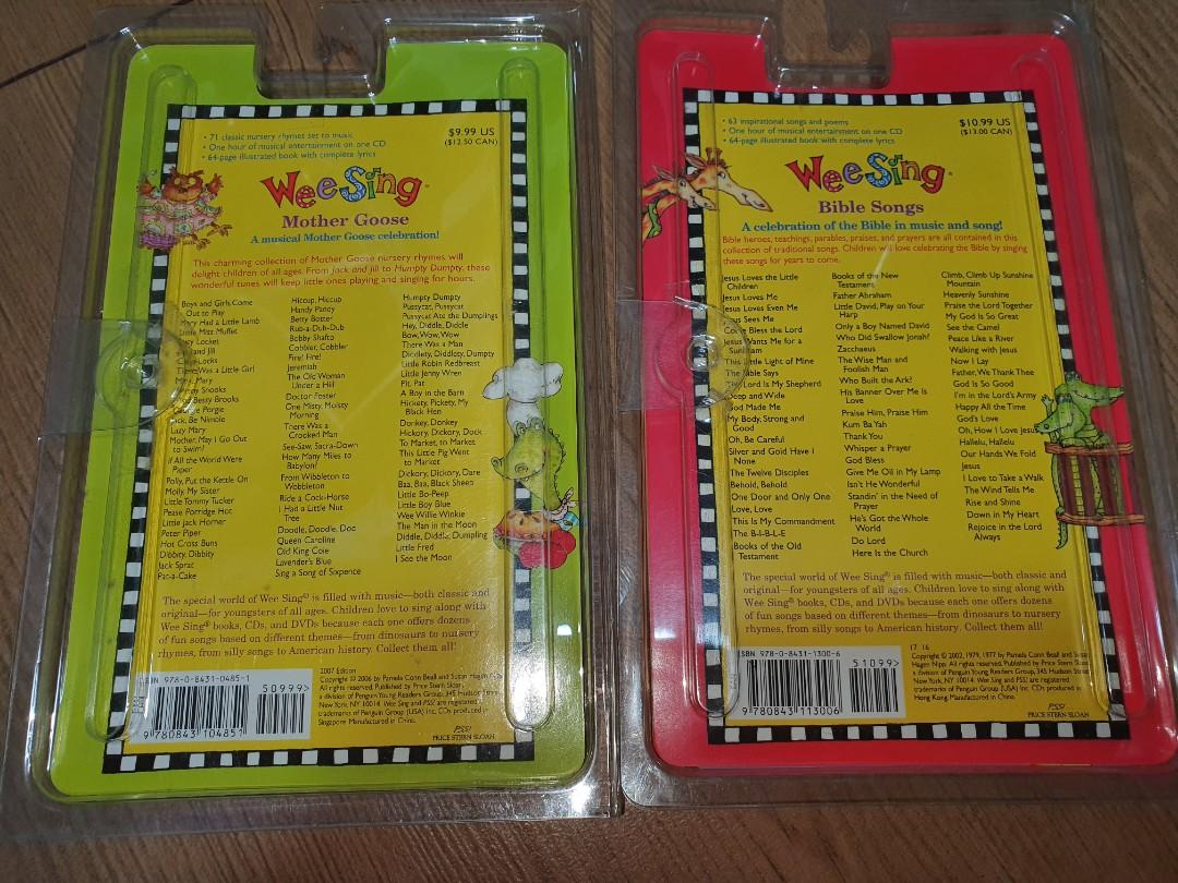 Wee Sing Children Song Book n CD, Hobbies & Toys, Books & Magazines ...