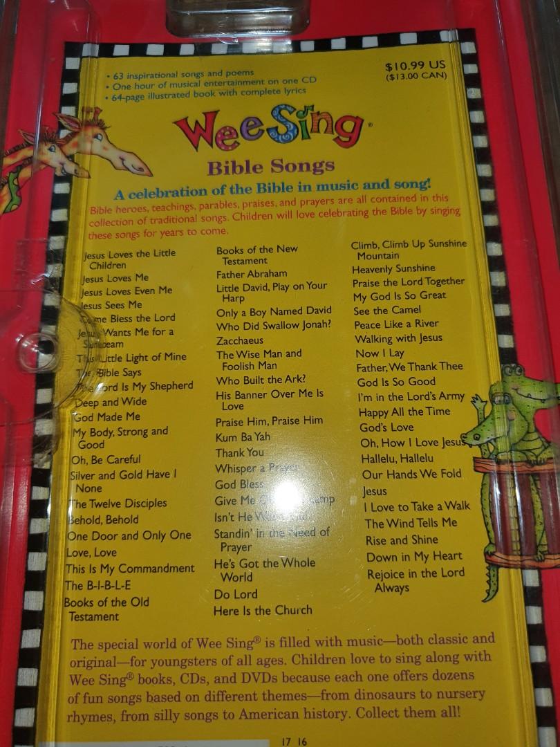 Wee Sing Children Song Book n CD, Hobbies & Toys, Books & Magazines ...