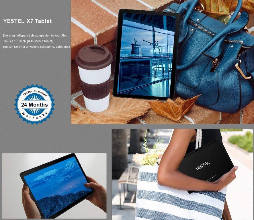 Yestel Android Tablet Touchscreen 10 Inch Android 8.1 Tablet 4 GB RAM ...