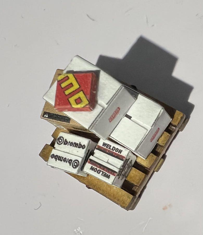 1/64 diorama boxes display on pallet brembo BBS Tomica Hotwheels jdm ...