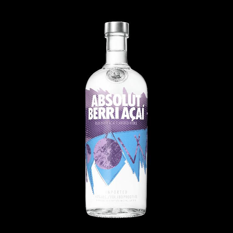 Absolut Vodka Berri Acai (1litre collection), Food & Drinks, Alcoholic ...