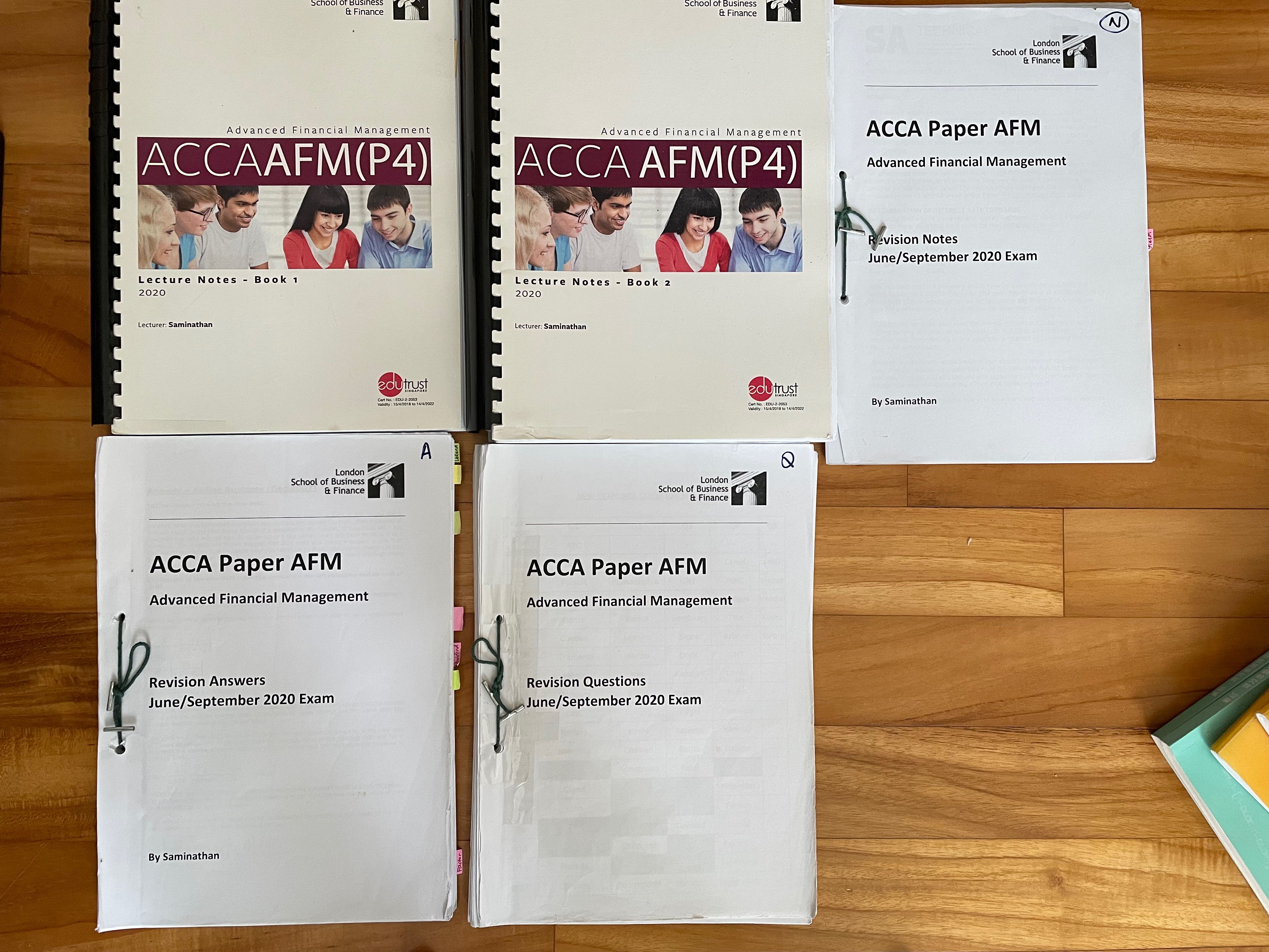 ACCA AFM P4, Hobbies & Toys, Books & Magazines, Assessment Books on ...