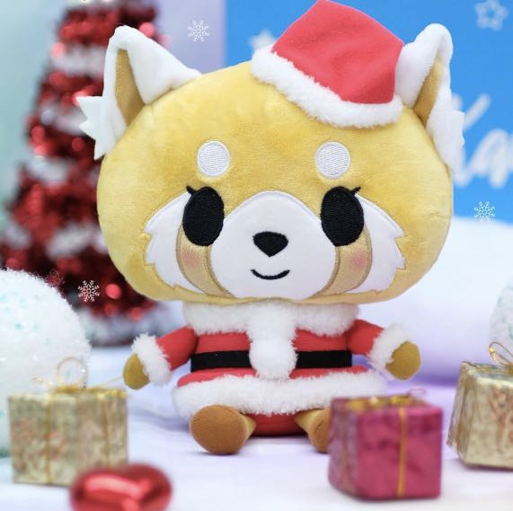 Aggretsuko Christmas Plush, Hobbies & Toys, Toys & Games on Carousell