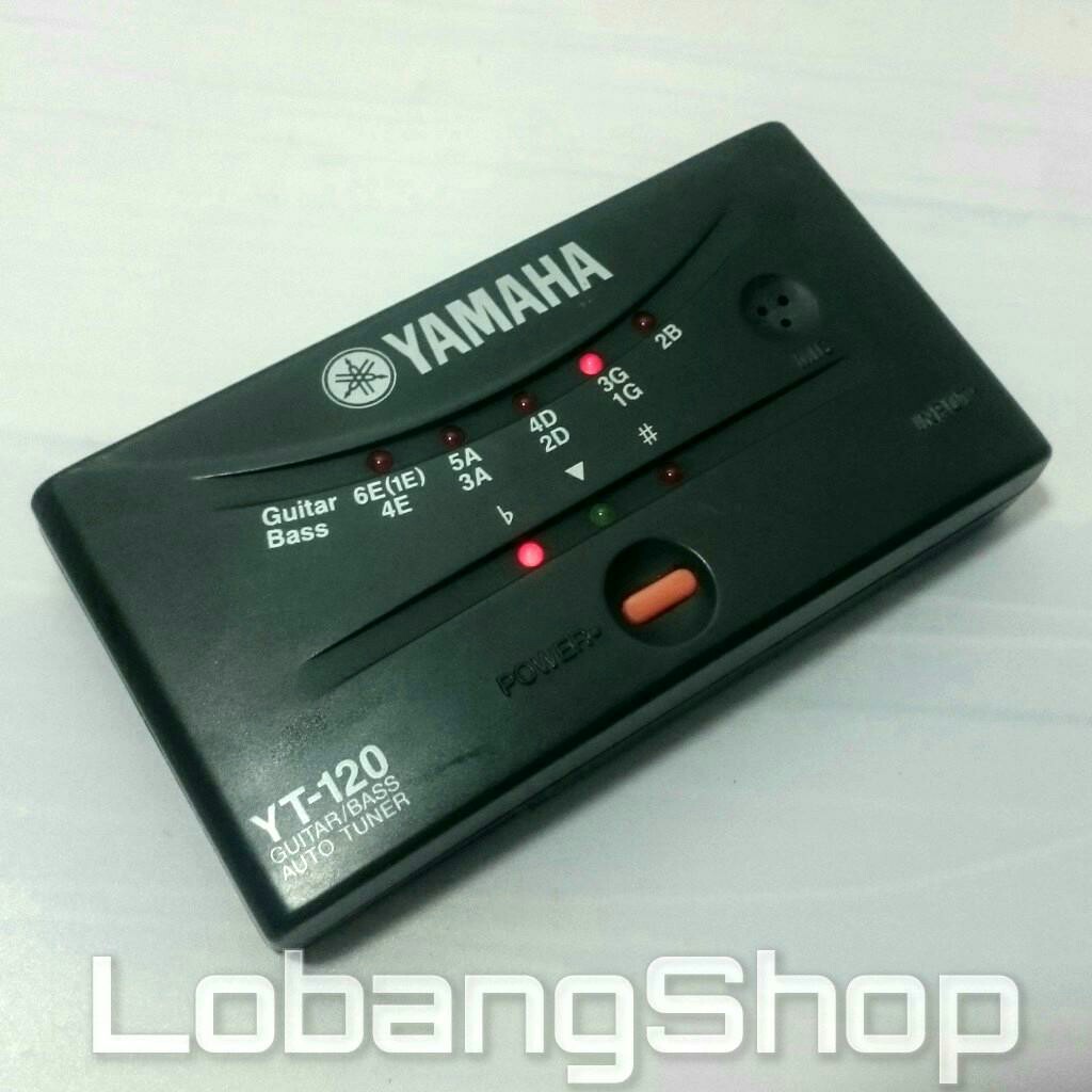 Authentic YAMAHA YT-120 Quartz Auto Tuner For Guitar Bass Built In Microphone and 6.25mm input ...