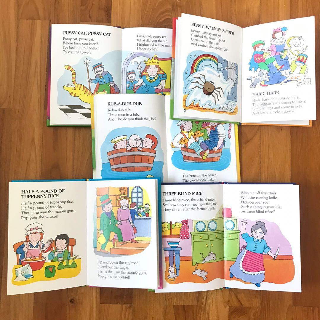 Box set of 5 nursery rhymes English story books for children toddlers ...