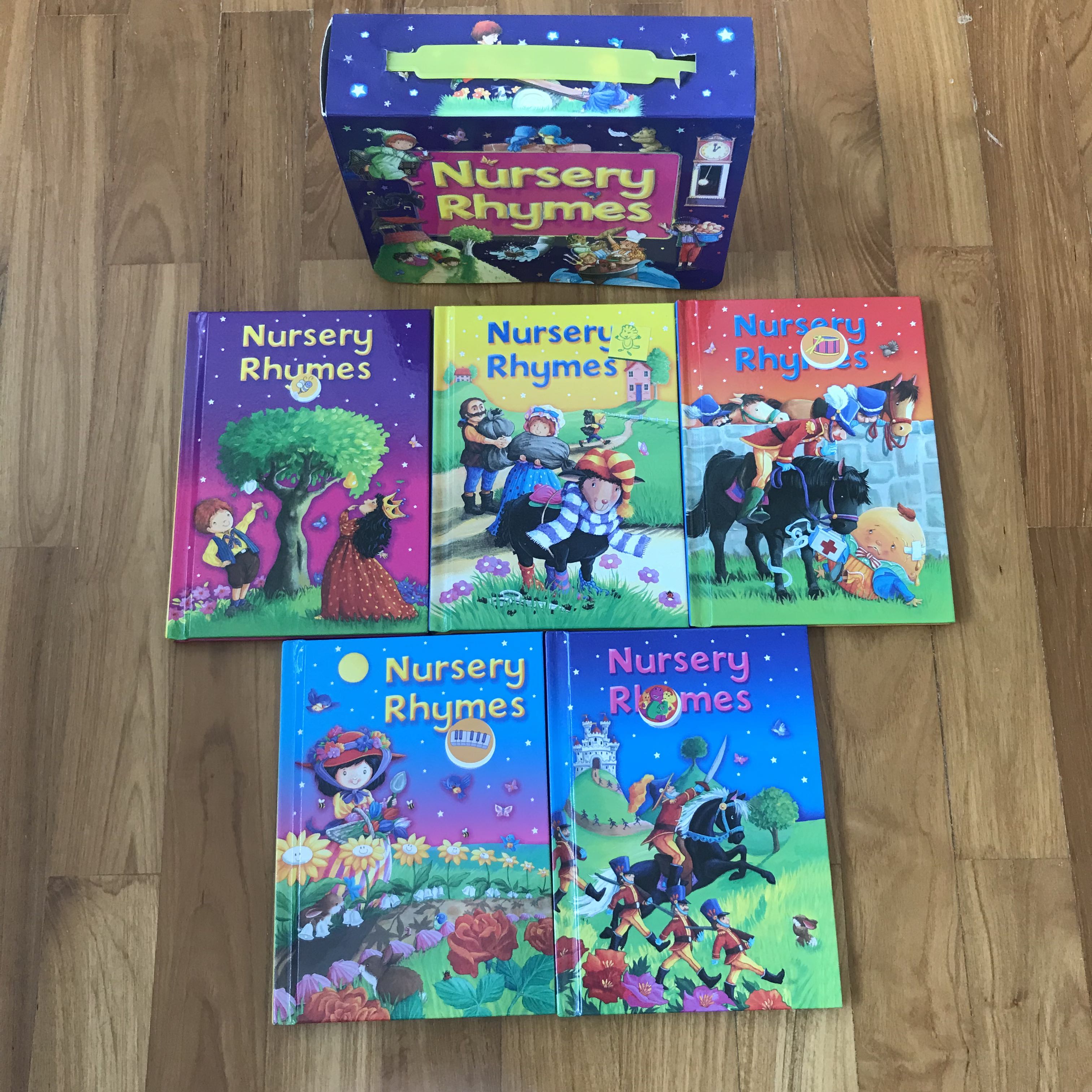 Box set of 5 nursery rhymes English story books for children toddlers ...