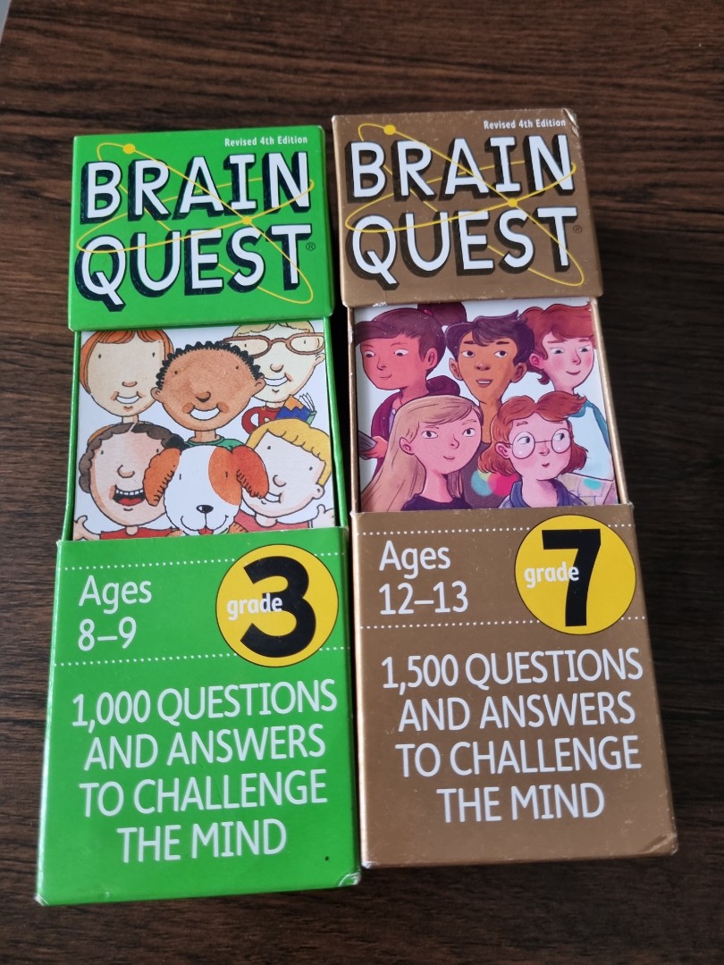 Brain Quest fun quiz activities for Primary school kids.$8 for both or ...