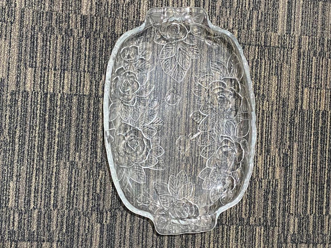 Branded Glassware / Baso / Plato set / Glass Tray, Furniture & Home ...