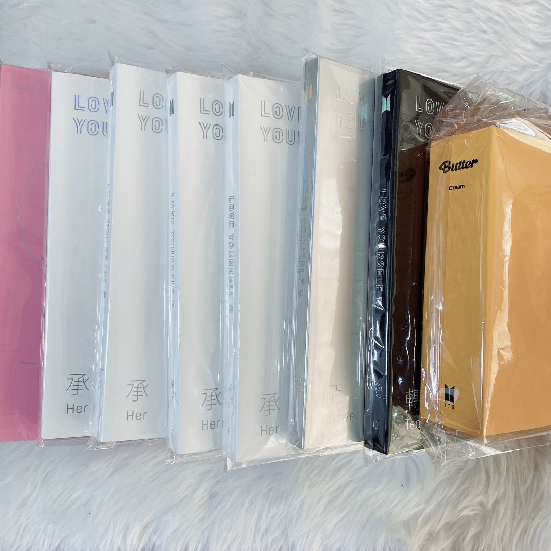 bts unsealed albums (ly her, ly tear, ly answer, mots persona & butter ...