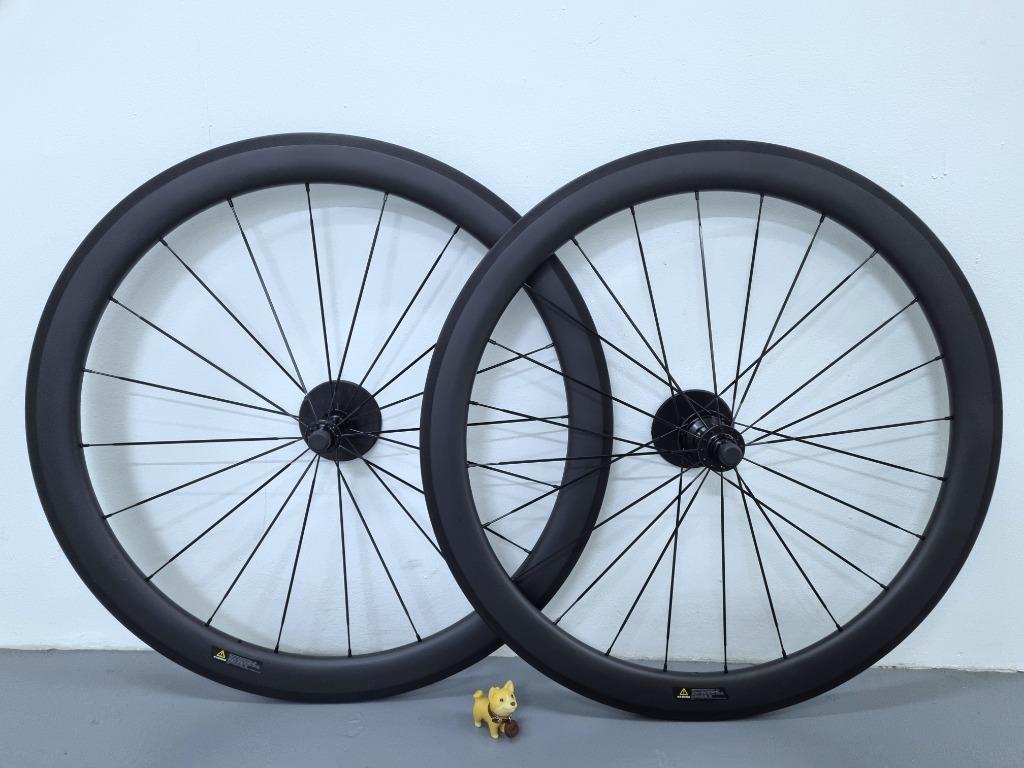 Carbon Wheelset Road Bike 50mm 700c 25c/23c Powerway R13 Loud Hub ...
