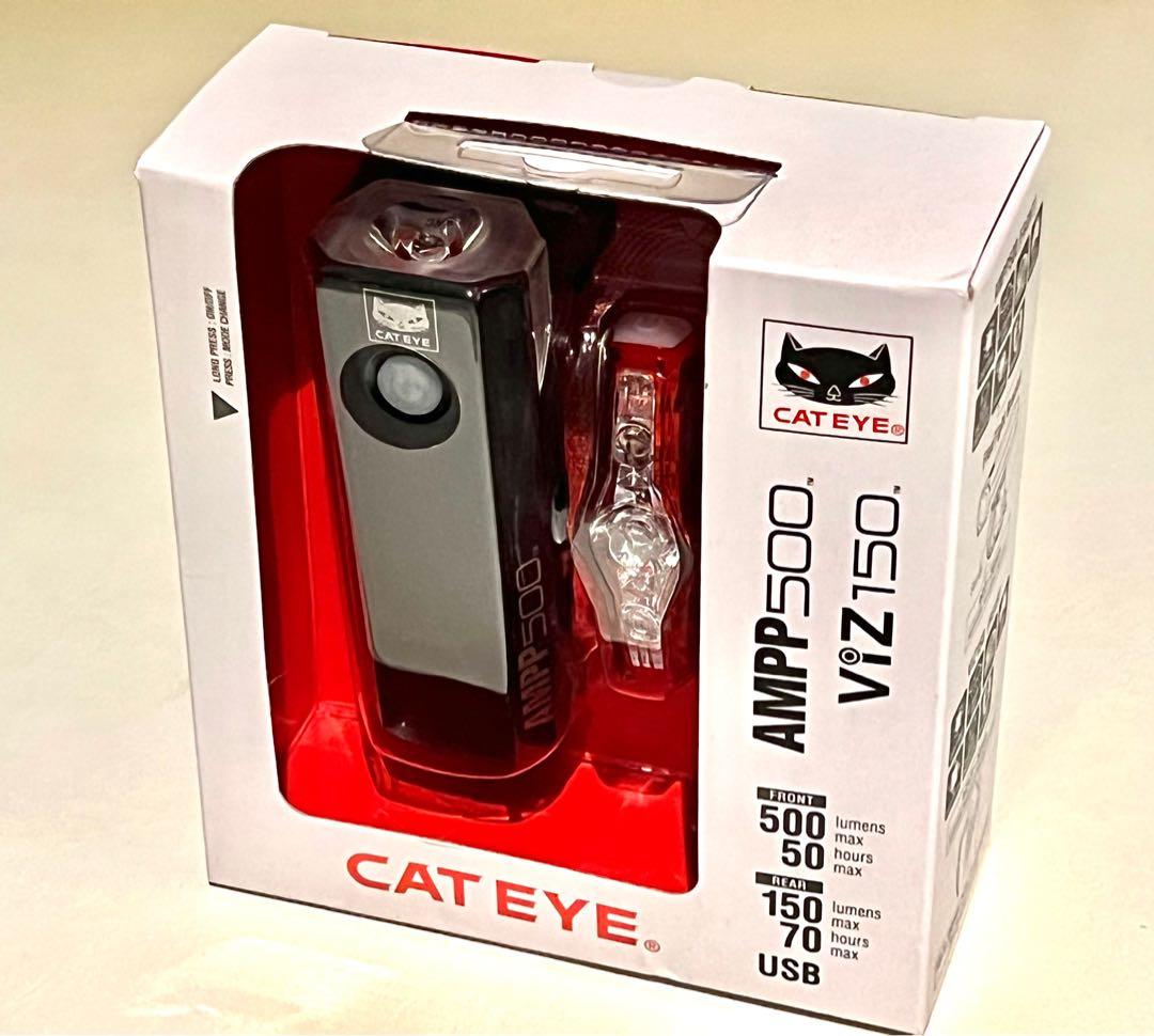Cateye AMPP 500 & VIZ 150, Sports Equipment, Bicycles & Parts, Parts ...