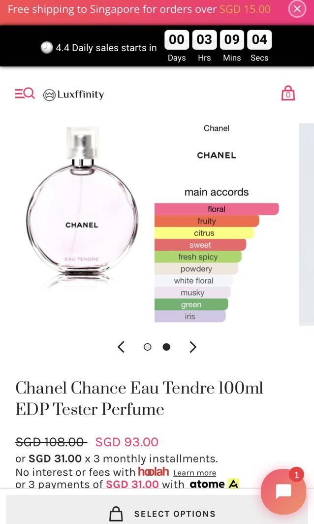 Chanel Chance Pink Perfume, Beauty & Personal Care, Fragrance ...