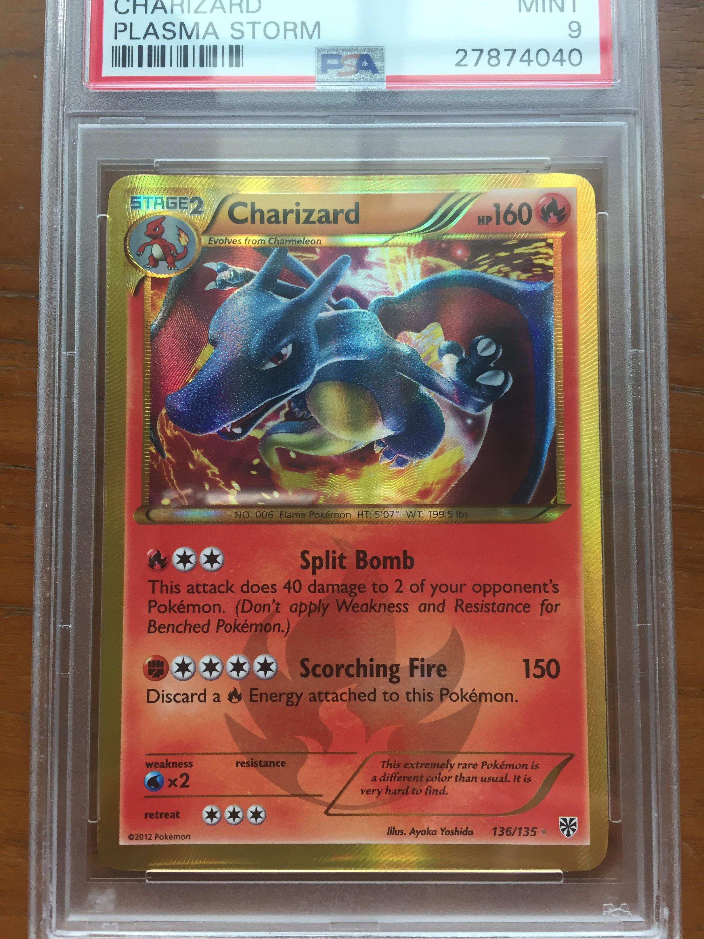 Charizard Plasma Storm PSA 9, Hobbies & Toys, Memorabilia ...