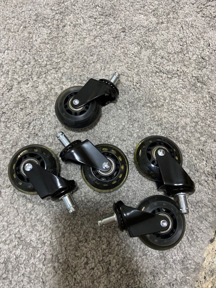 Computer chair wheel replacement, Furniture & Home Living, Furniture ...