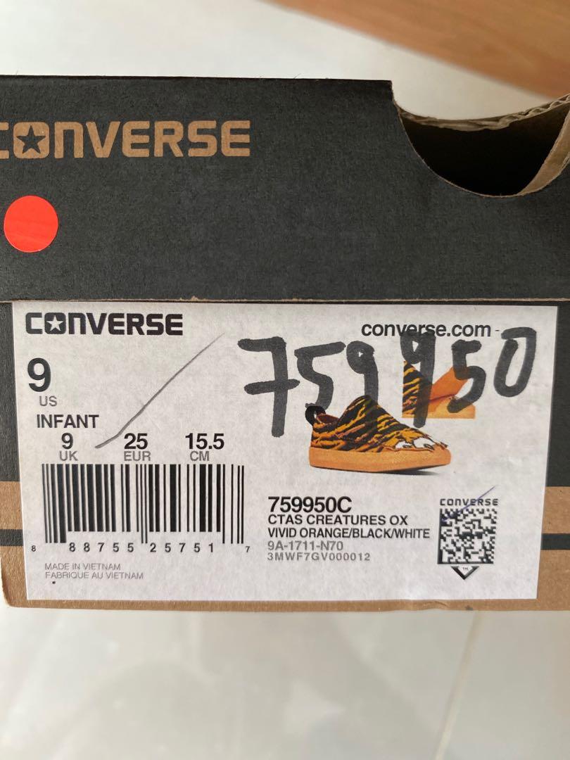 Converse Tiger Paw shoes, Babies & Kids, Babies & Kids Fashion on Carousell