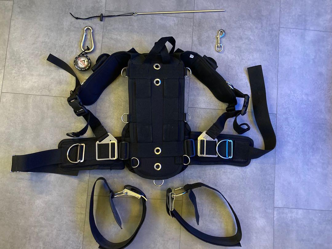 Dive Rite Transpac BCD Harness + Cam Bands + Accessories, Sports ...