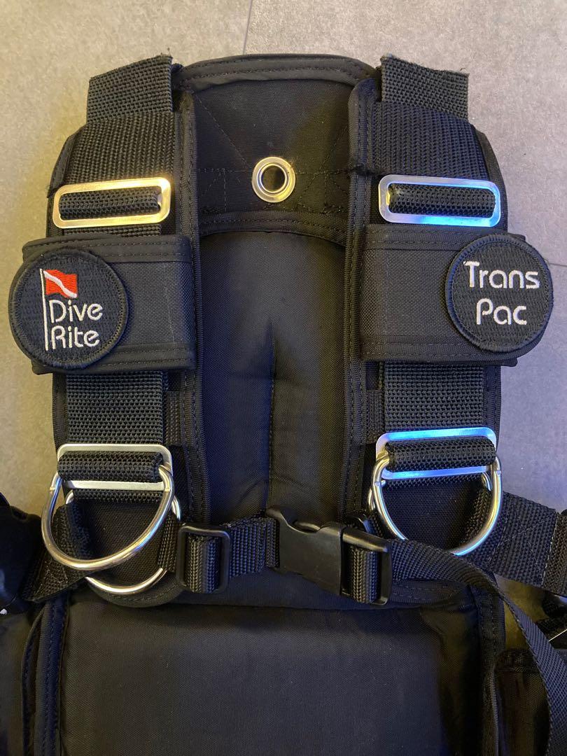 Dive Rite Transpac BCD Harness + Cam Bands + Accessories, Sports ...
