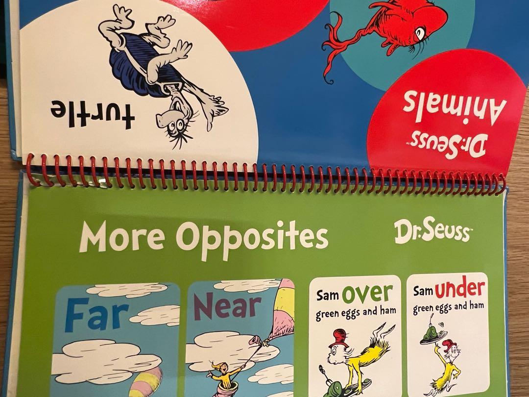 Dr Seuss flip and learn wall charts, 興趣及遊戲, 書本 & 文具, 小朋友書 - Carousell
