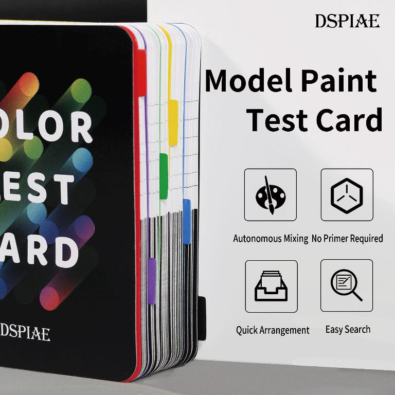 DSPIAE Model Paint Color Test Card, Hobbies & Toys, Stationery & Craft ...