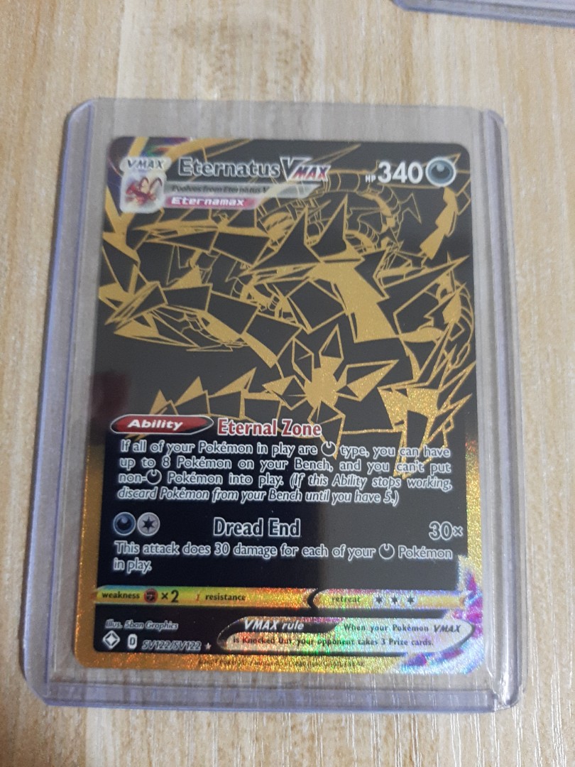 Eternatus Vmax Gold, Hobbies & Toys, Toys & Games on Carousell